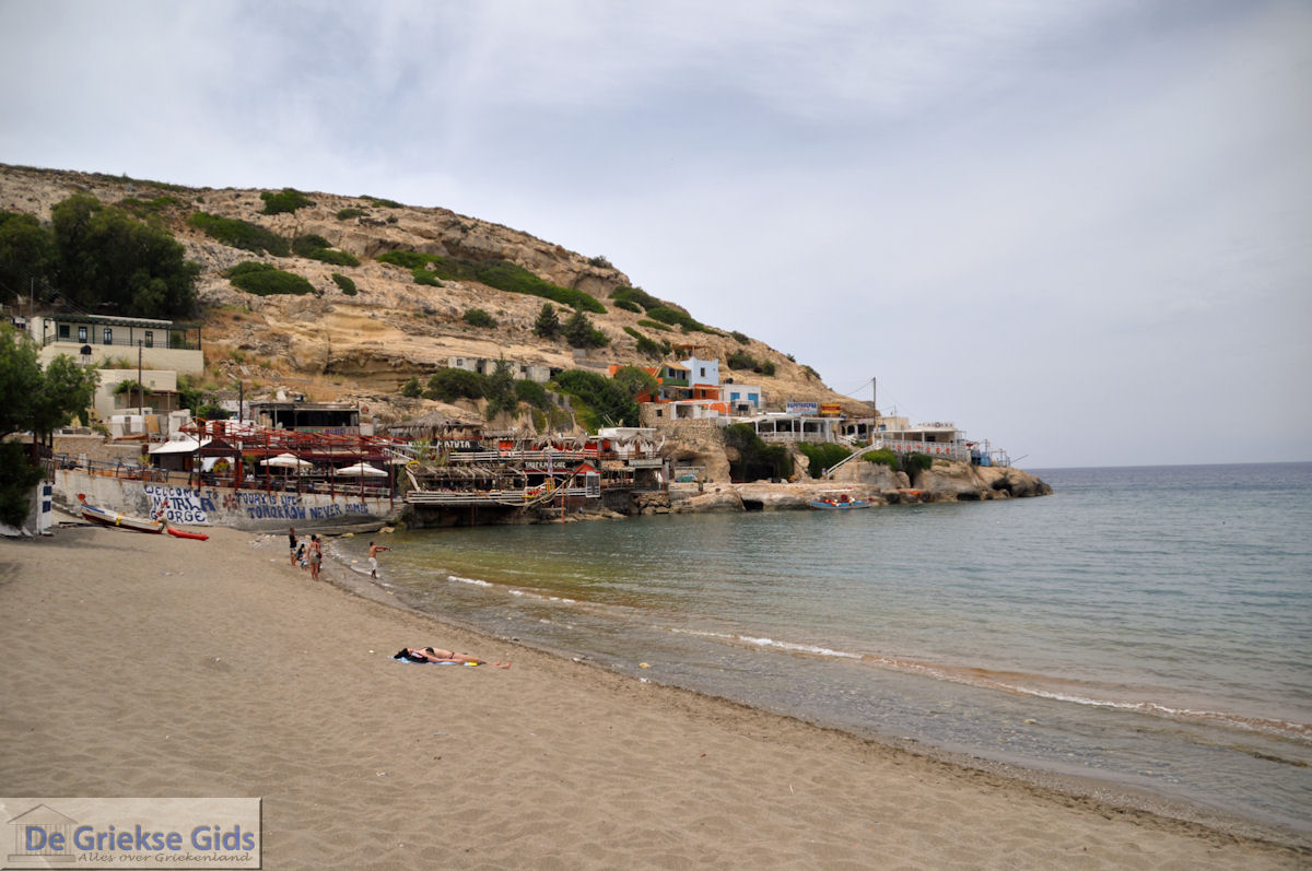 Matala Kreta - hippiedorp tussen de witte krijtrotsen