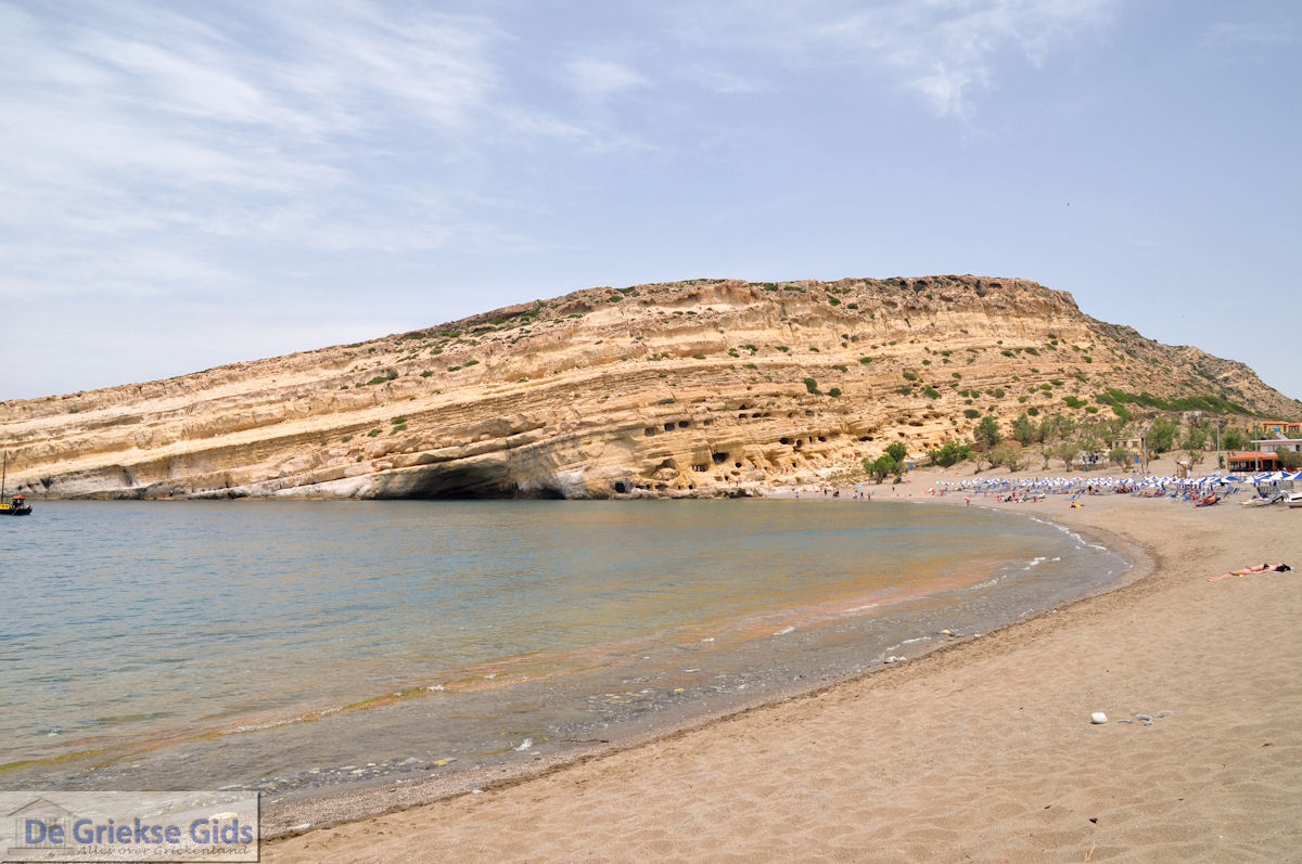 Matala Kreta - hippiedorp tussen de witte krijtrotsen