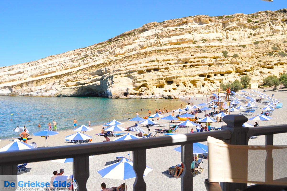 Matala Kreta - hippiedorp tussen de witte krijtrotsen