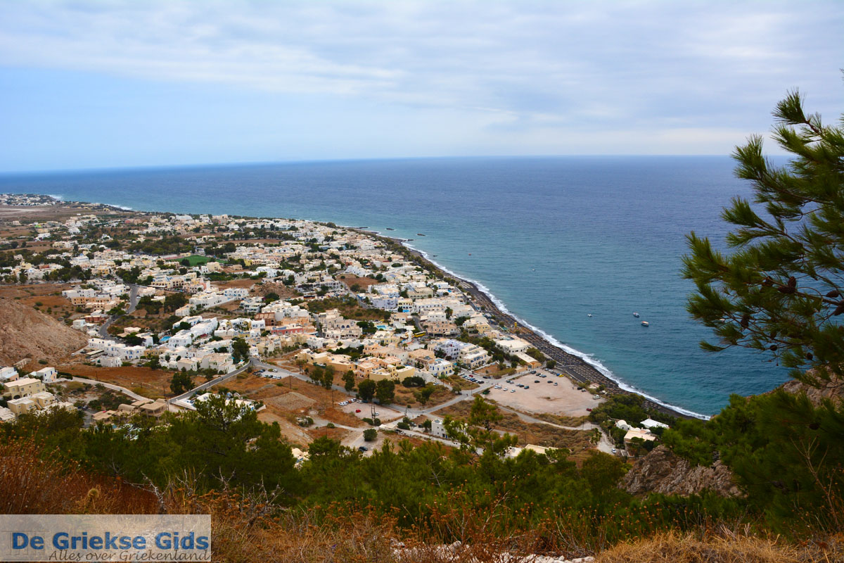Kamari vakantie badplaats op Santorini